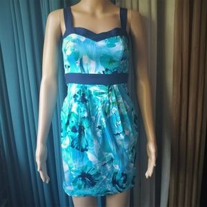 B. Smart | Dresses | B Smart Floral Beach Mini Dress With Pockets ...